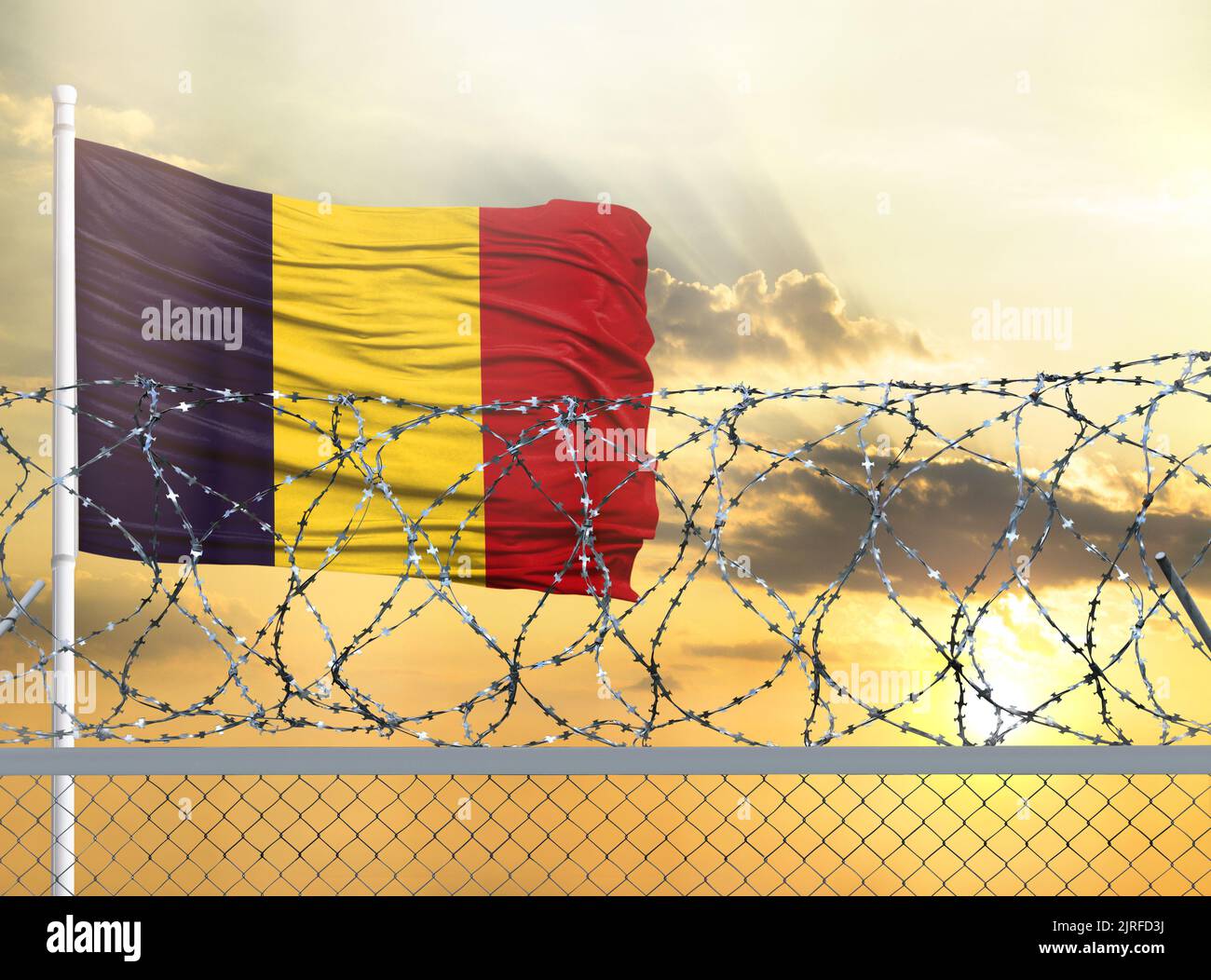 Sweden chad flag hi-res stock photography and images - Alamy