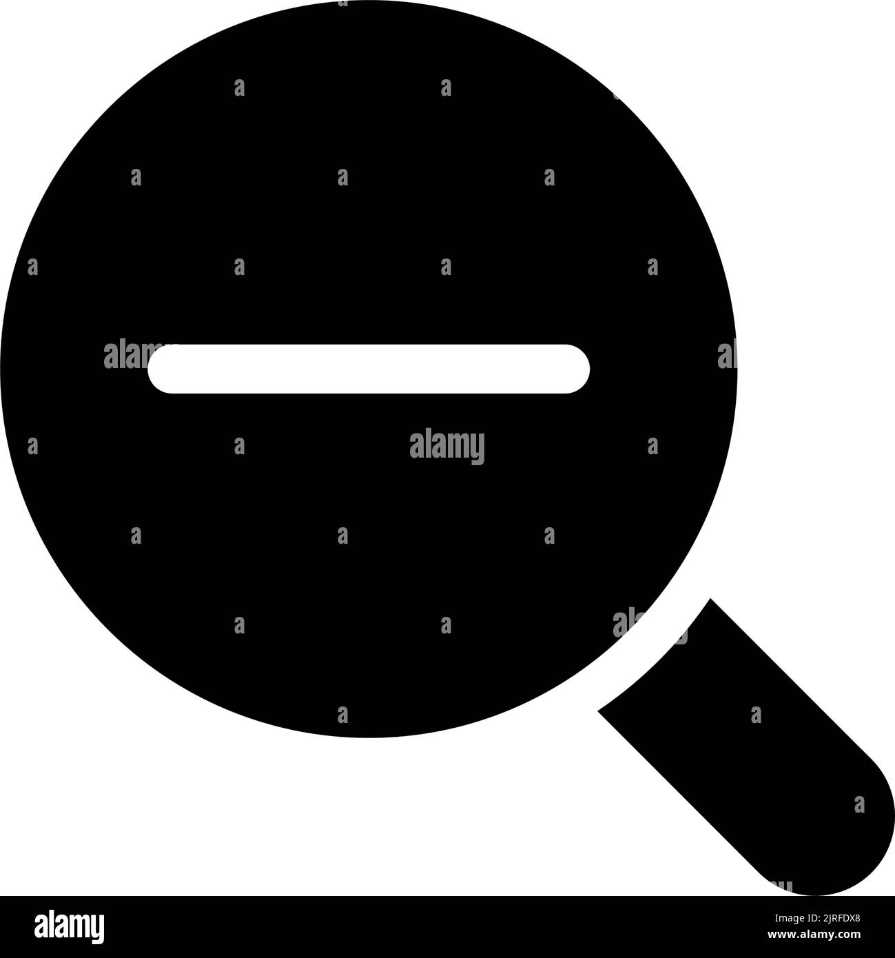 Magnifier and minus black glyph ui icon Stock Vector Image & Art - Alamy