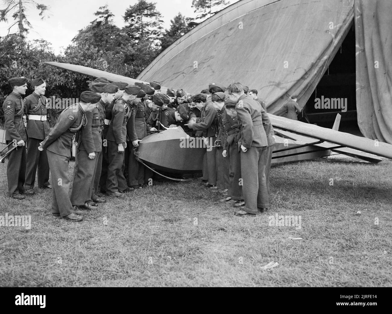 Atc at Gliding School- Cadets of the Air Training Corps, Denham Gliding ...