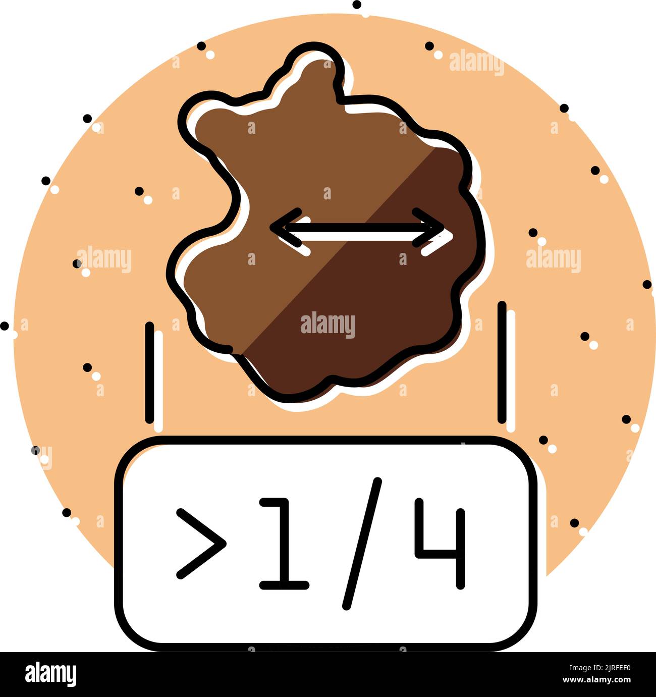 larger 1 4 inch mole melanoma color icon vector illustration Stock Vector Image & Art - Alamy