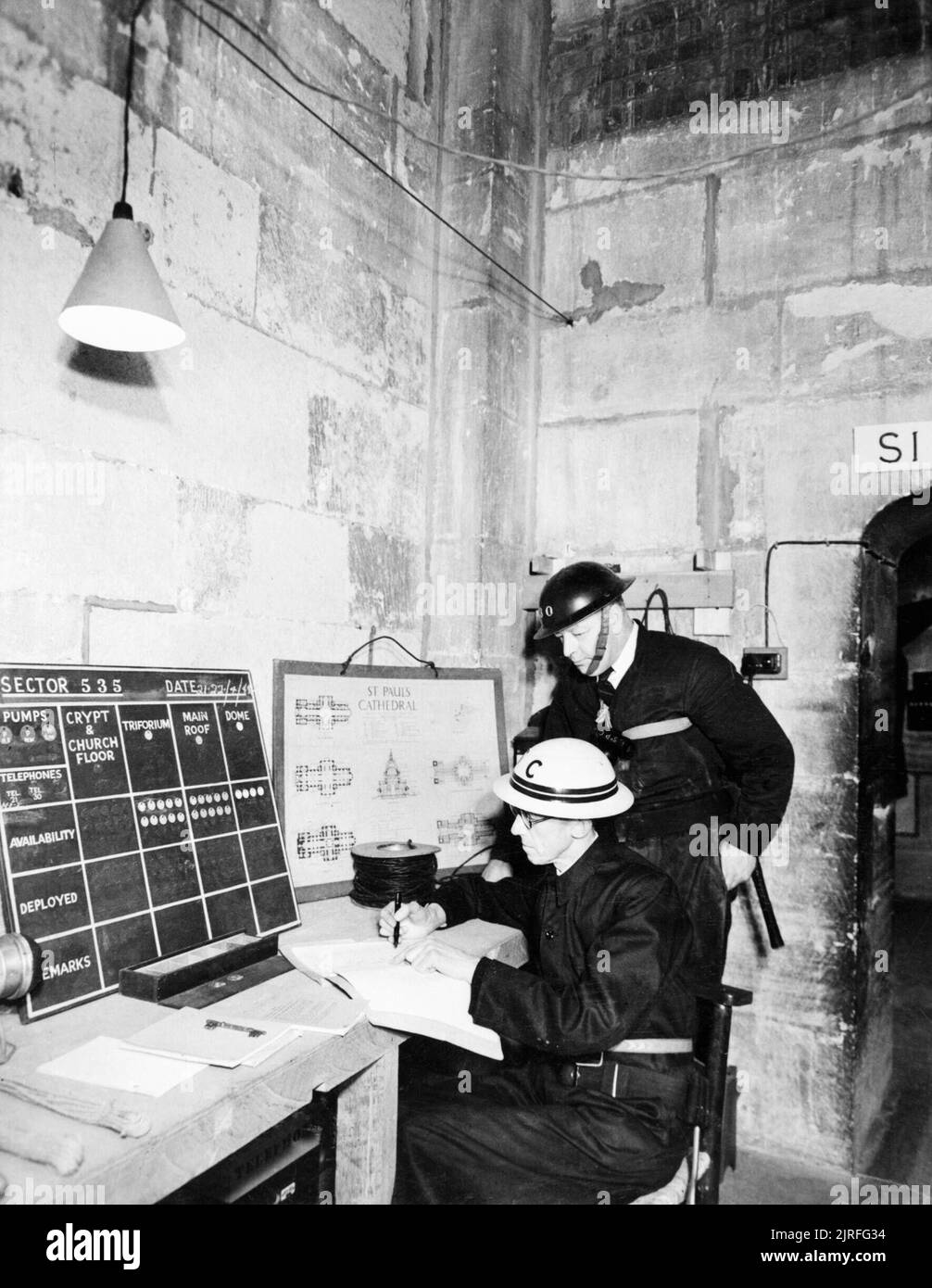 Fire control room Black and White Stock Photos & Images - Alamy