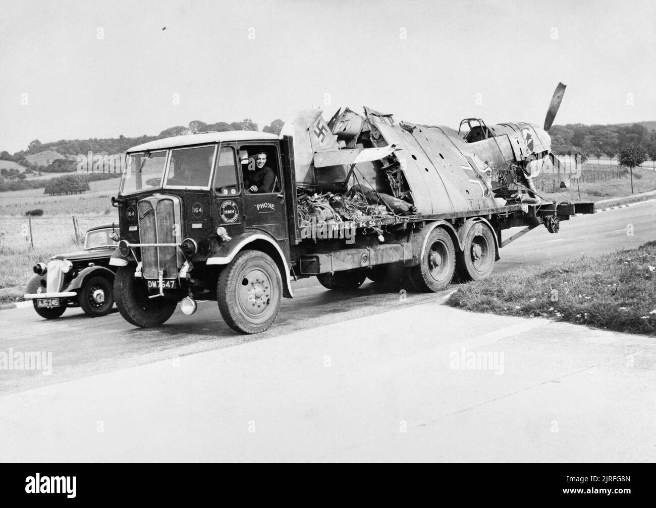 The Battle of Britain The remains of a Messerschmitt BF 109E-3 of I/JG ...