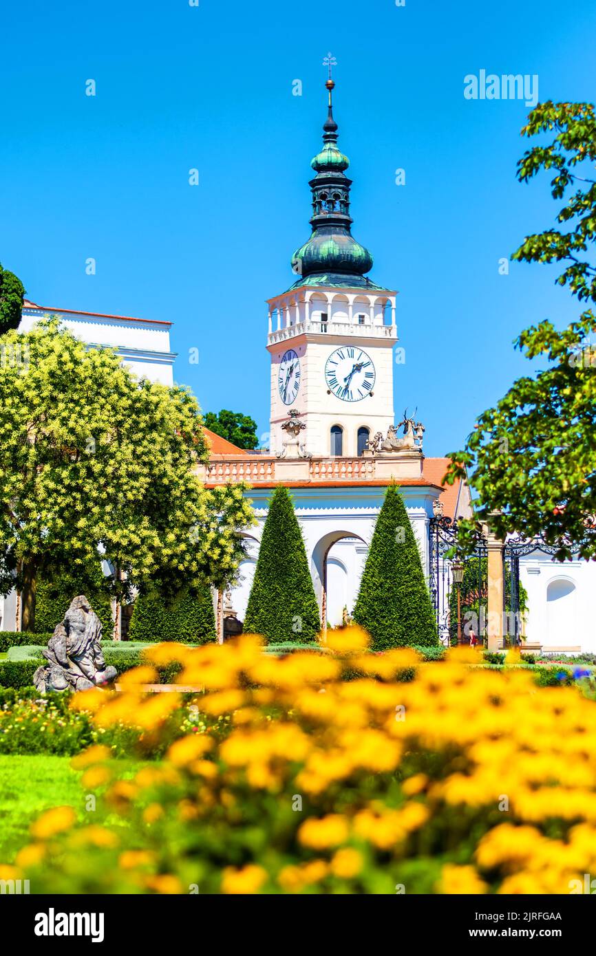 The Mikulov castle, Czech republic. Famous medieval castle on top of ...
