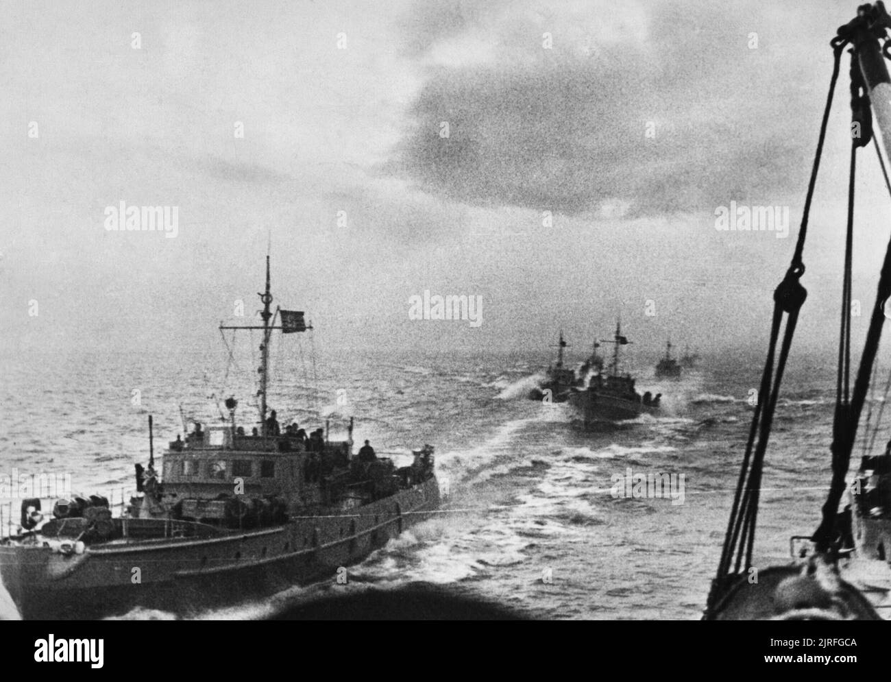 The German Navy in the Second World War A flotilla of German R-boats on ...