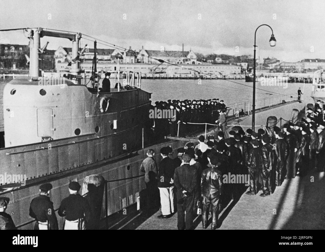 The German Navy in the Second World War The German submarine U-B in use ...