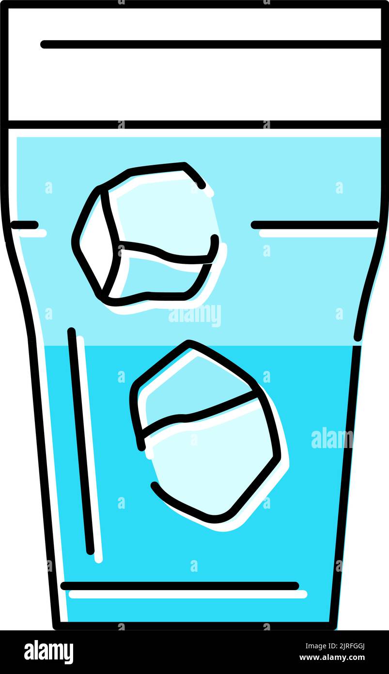 ice beverage drink color icon vector illustration Stock Vector Image ...