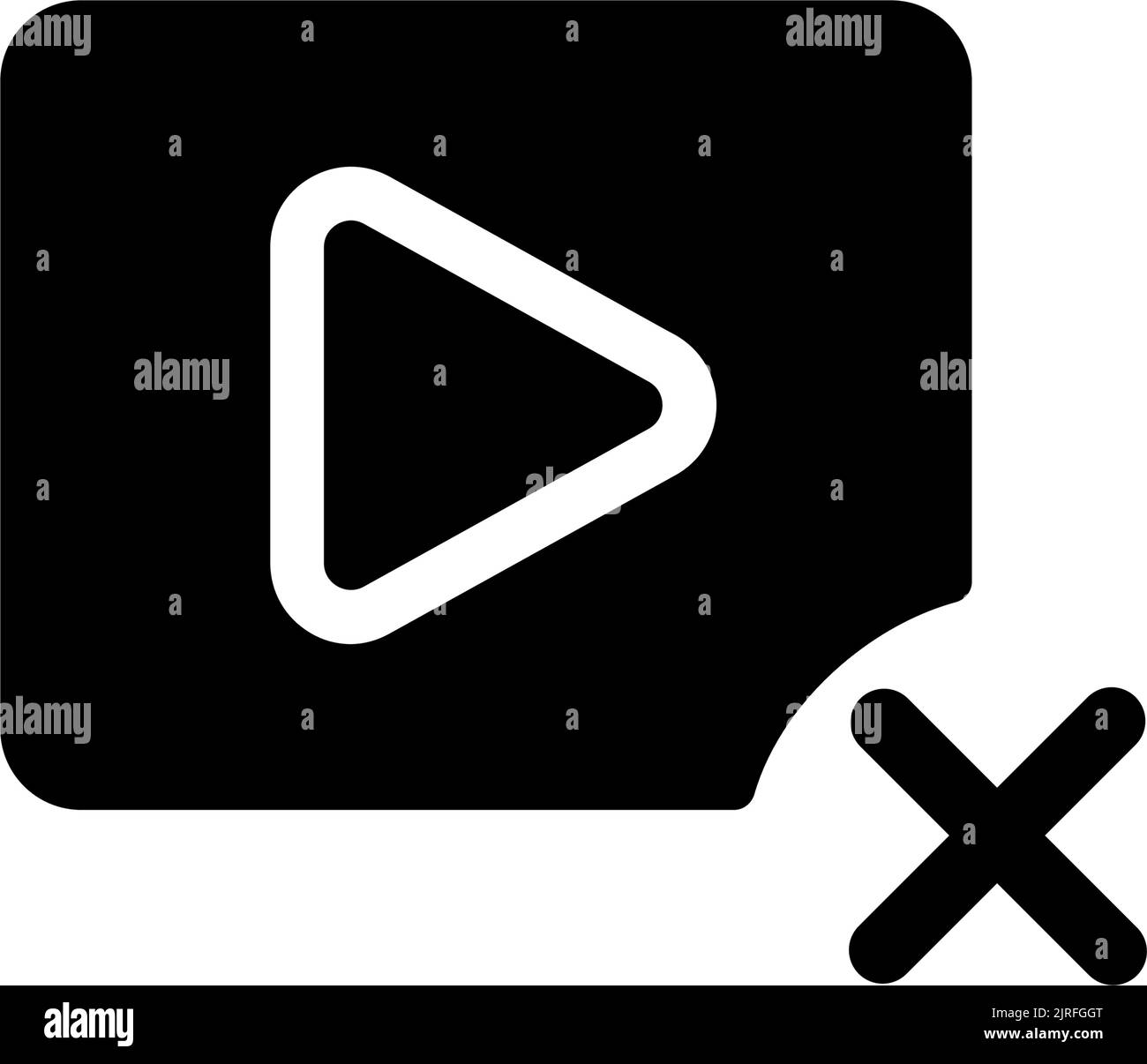 Ux video symbol Black and White Stock Photos & Images - Alamy