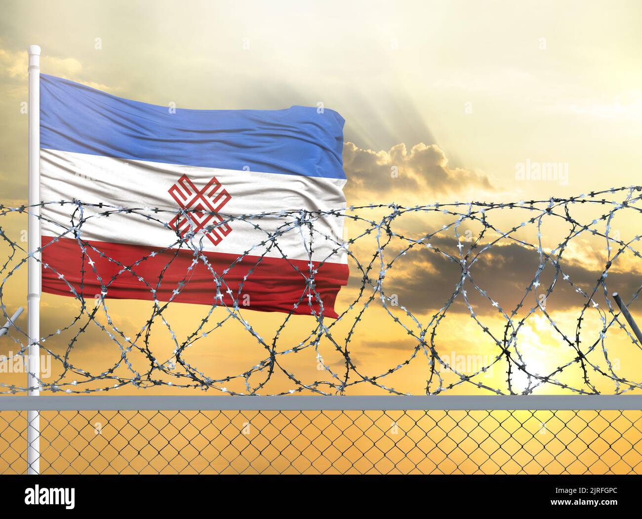 Mari el flag hi-res stock photography and images - Alamy