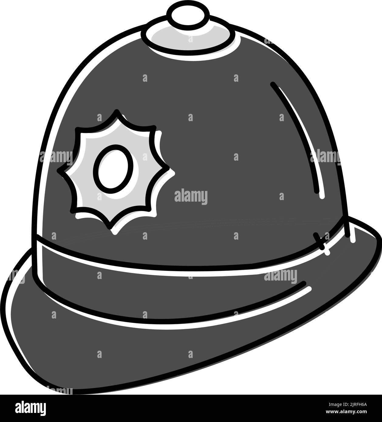 custodian hat cap color icon vector illustration Stock Vector Image ...