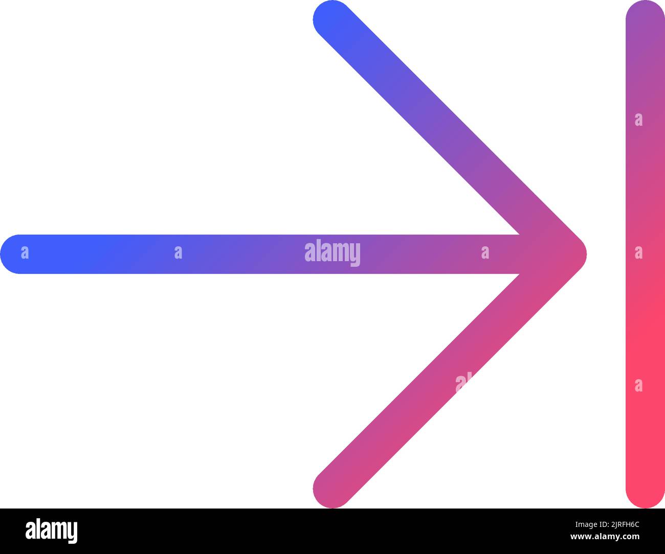 Next Step Pixel Perfect Gradient Linear Ui Icon Stock Vector Image And Art Alamy
