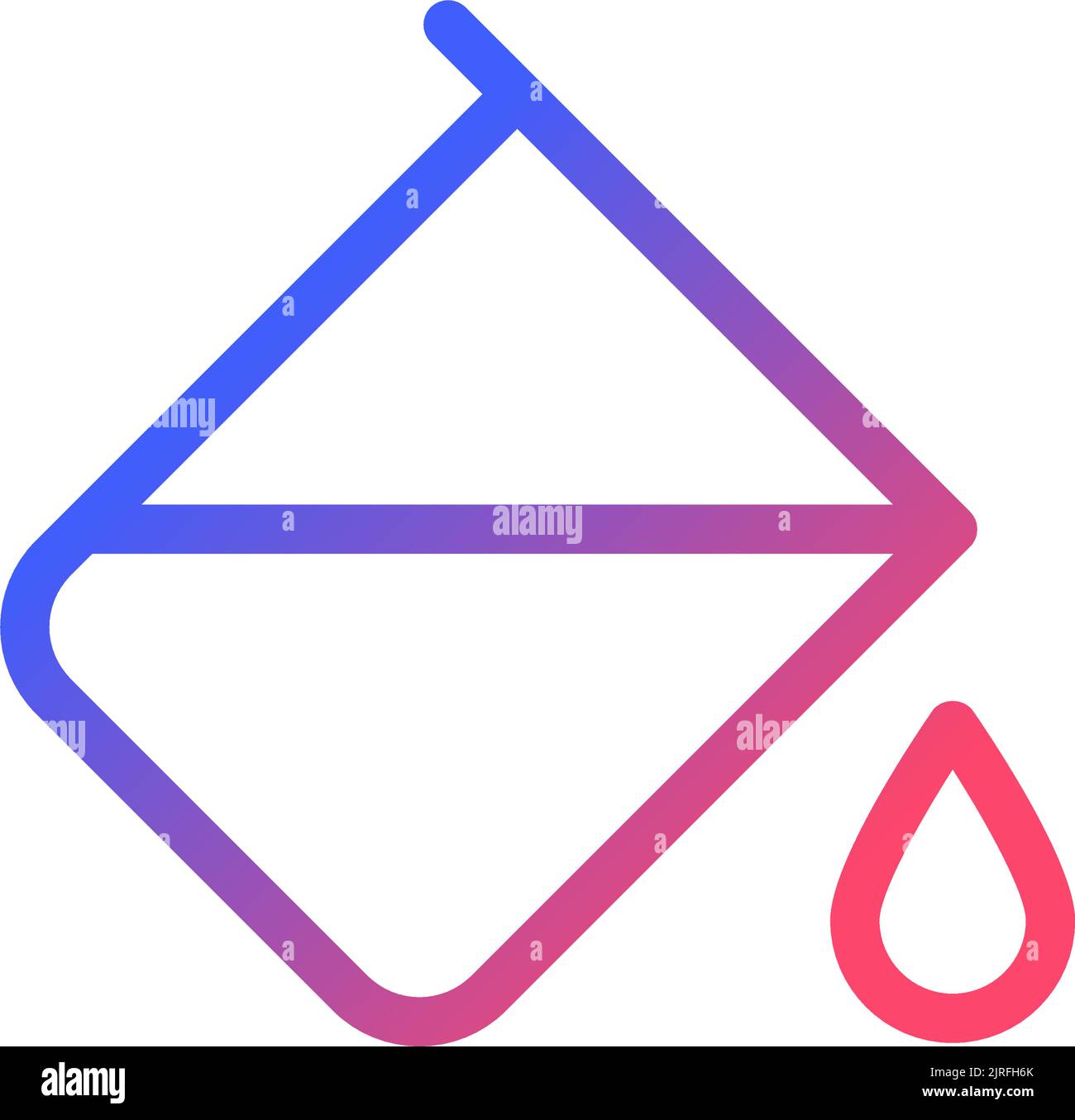Paint bucket tool pixel perfect gradient linear ui icon Stock Vector Image & Art - Alamy