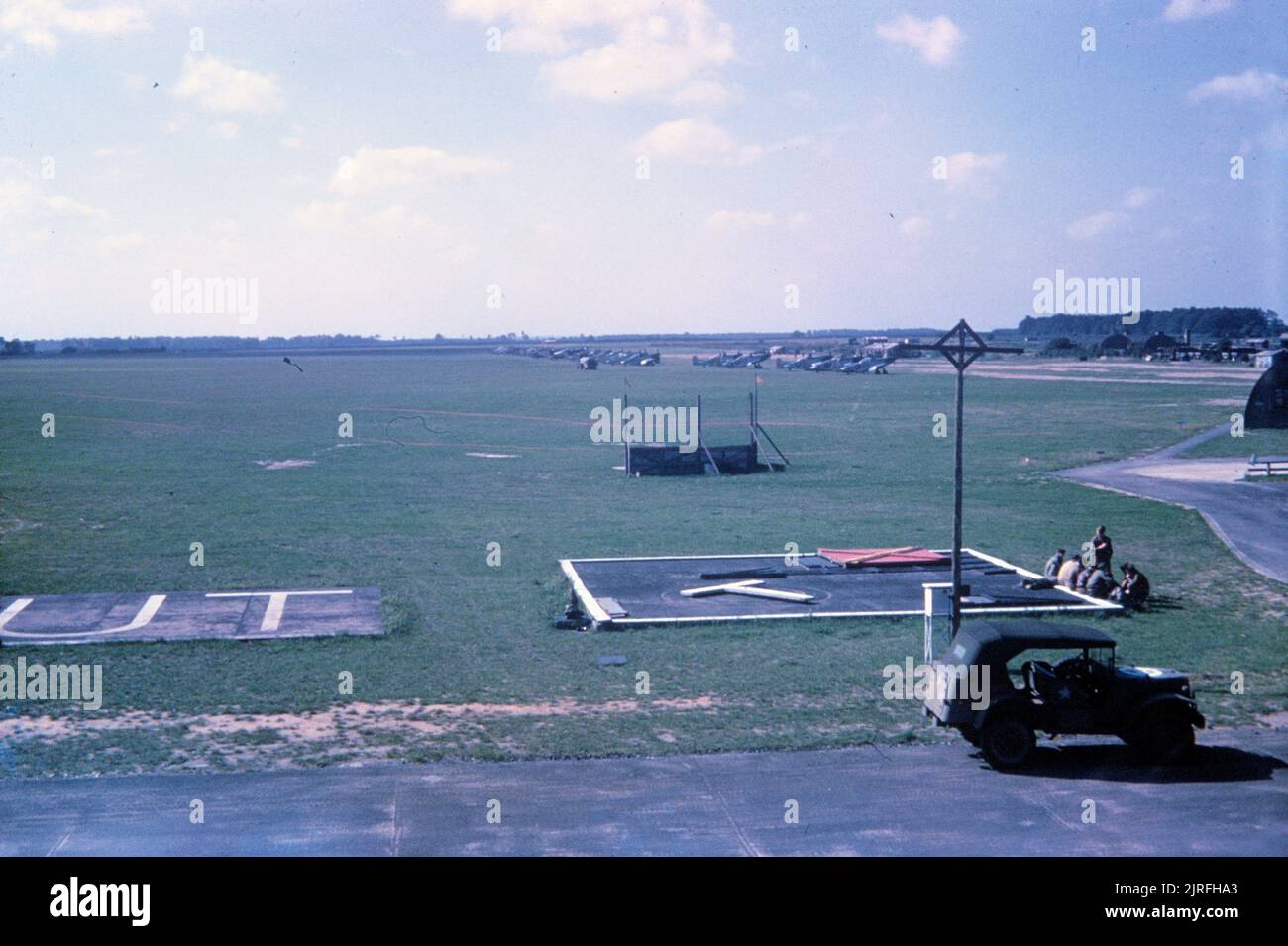 The landing strip on the airfield at East Wretham, home of the 359th ...