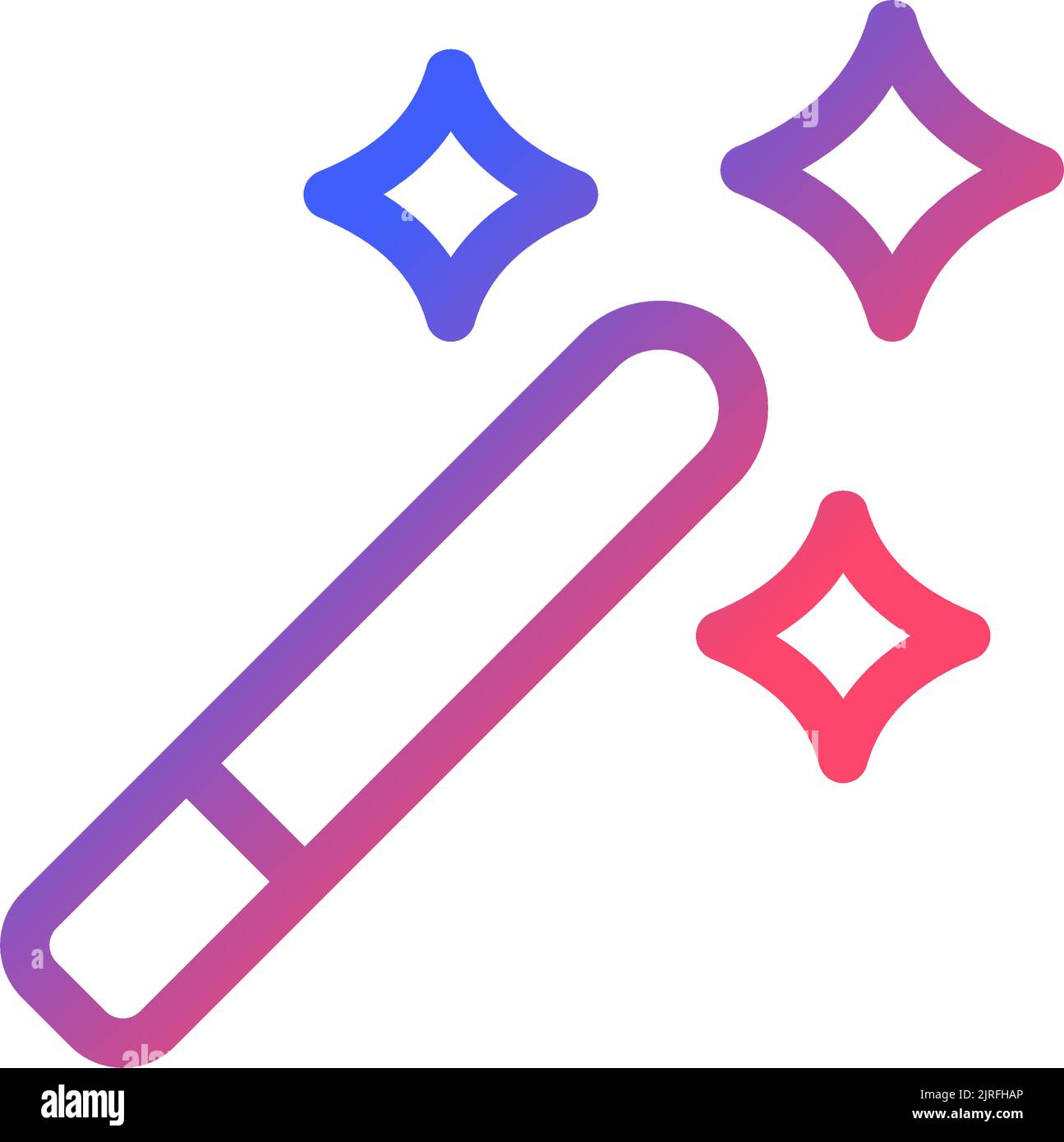 Magic wand tool pixel perfect gradient linear ui icon Stock Vector Image & Art - Alamy