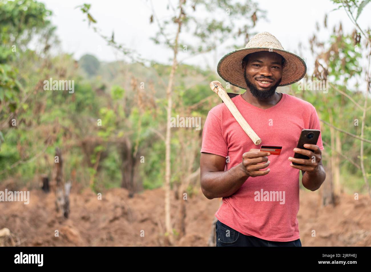 African farm phone hi-res stock photography and images - Alamy