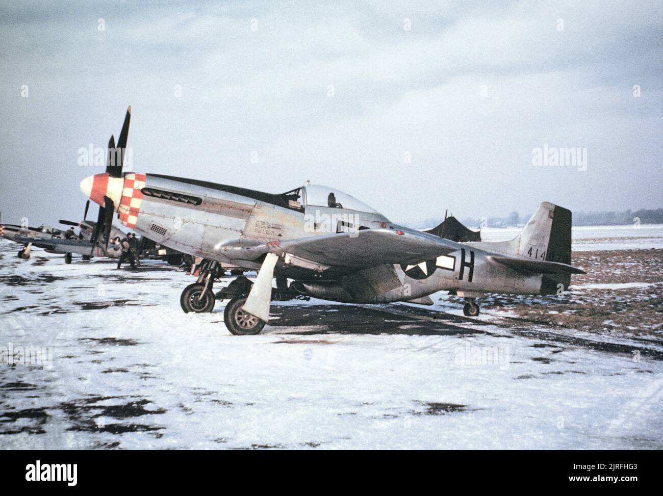 A P-51 Mustang (5Q-H, serial number 44-14070) of the 339th Fighter ...