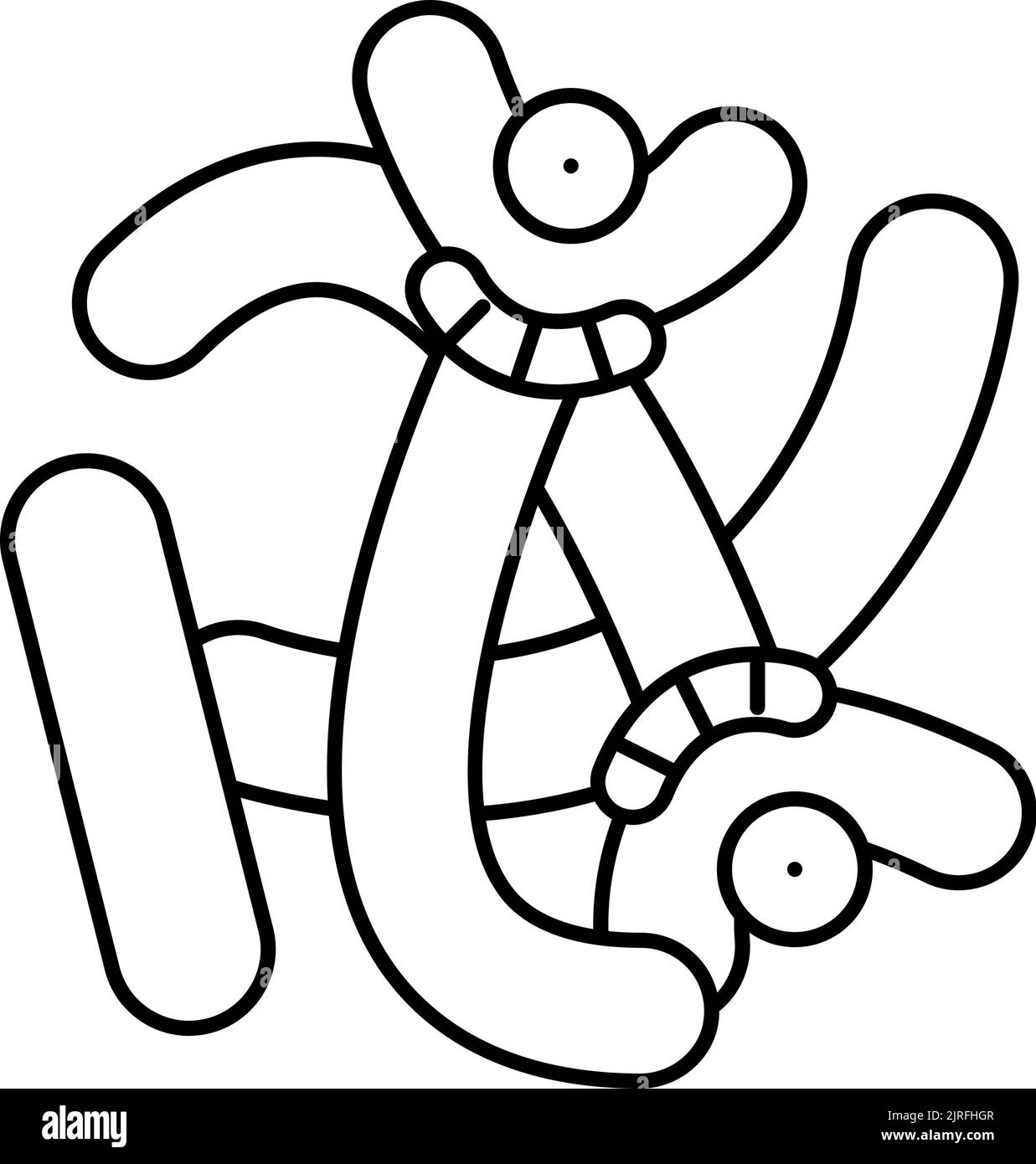 germ bacteria virus line icon vector illustration Stock Vector Image ...