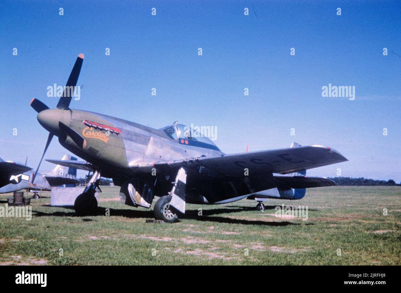 P-51 Mustangs (CS-E, serial number 44-13893) nicknamed 'Caroline', (CS ...