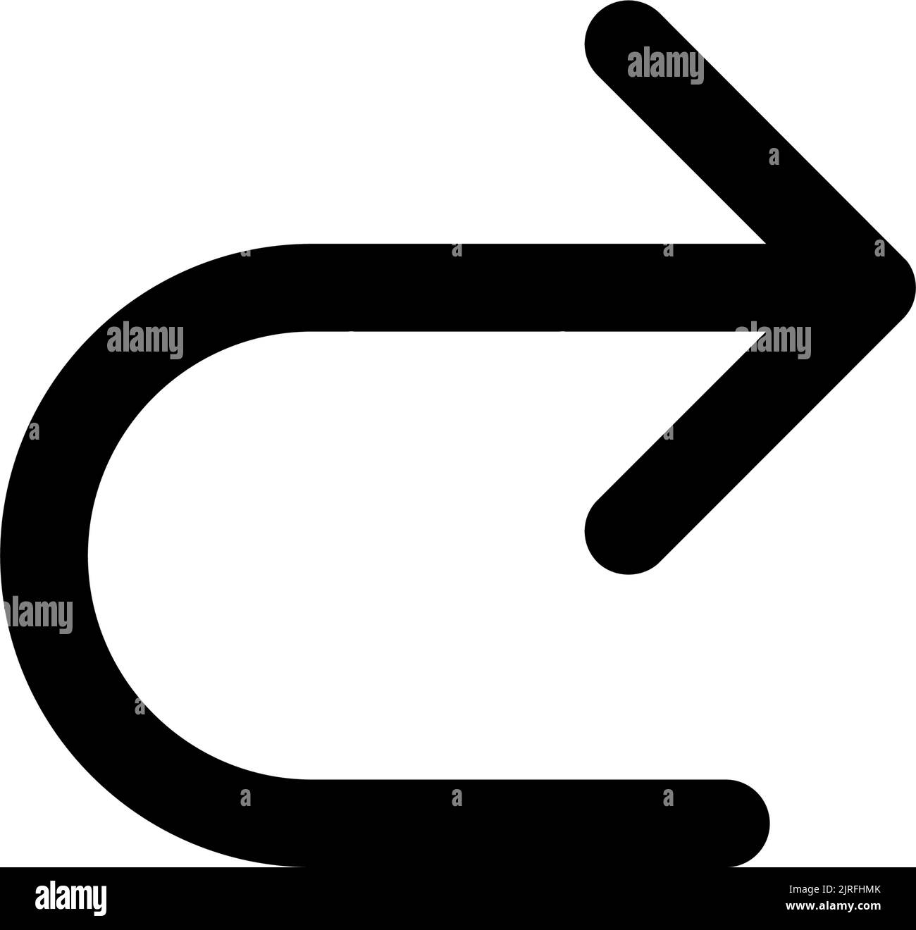 Repeat black glyph ui icon Stock Vector Image & Art - Alamy