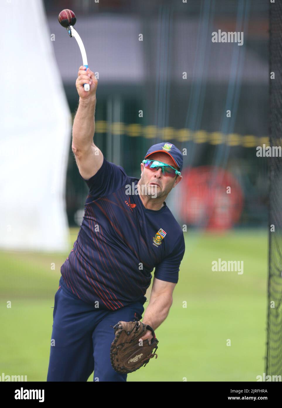 South Africa’s Head Coach Mark Boucher during a nets session at ...
