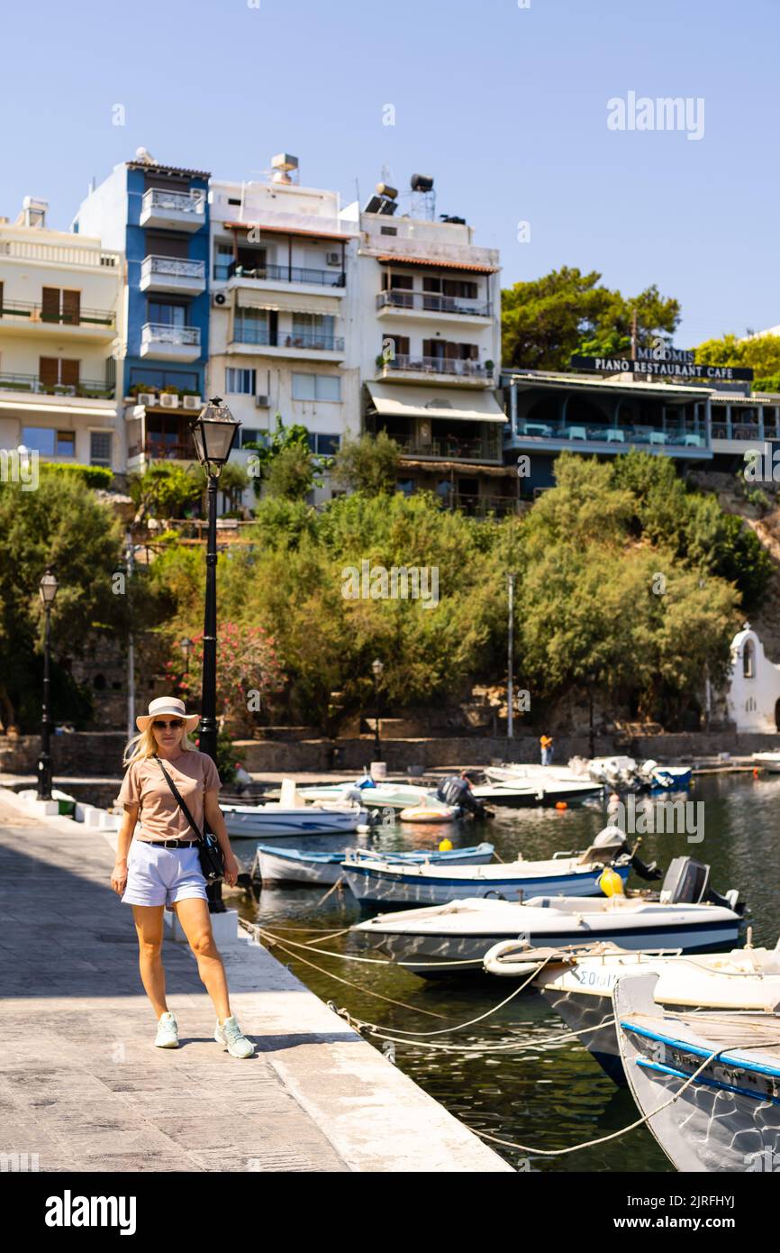 Agios nikolaos crete rooftop hi-res stock photography and images - Alamy
