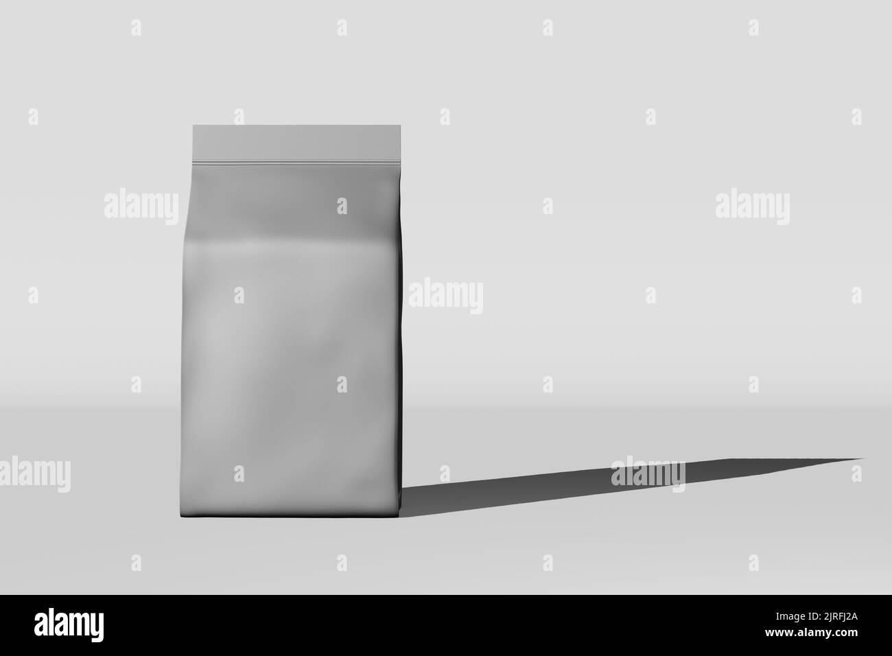 Silver pouch bag branding premium quality luxury 3D rendering ...