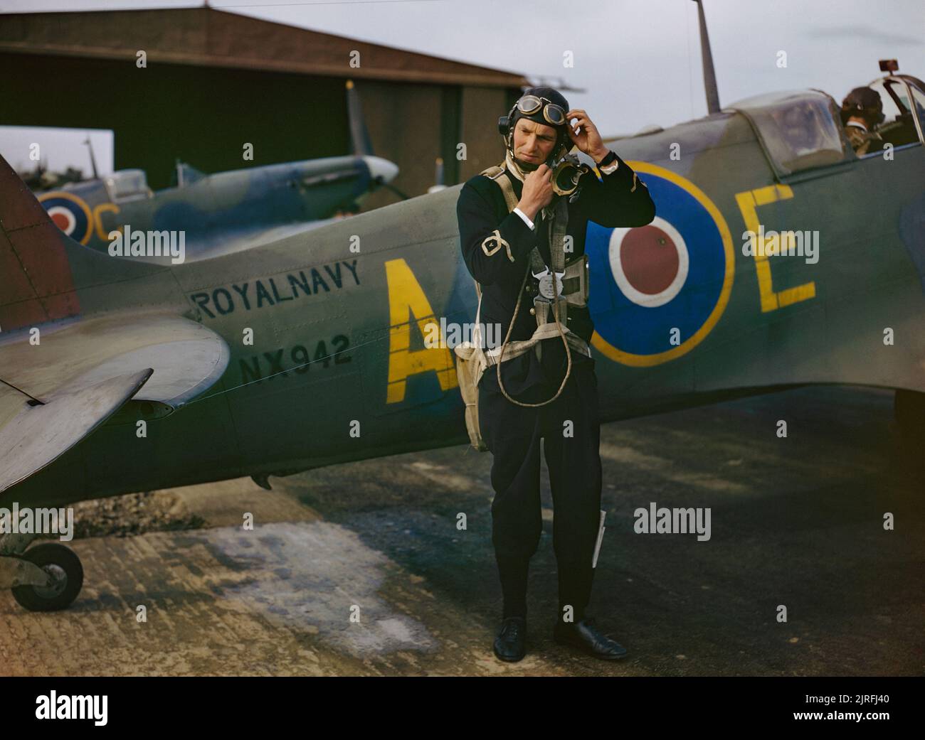 Ground Crew Working on Fleet Air Arm Aircraft at Rnas Yeovilton ...