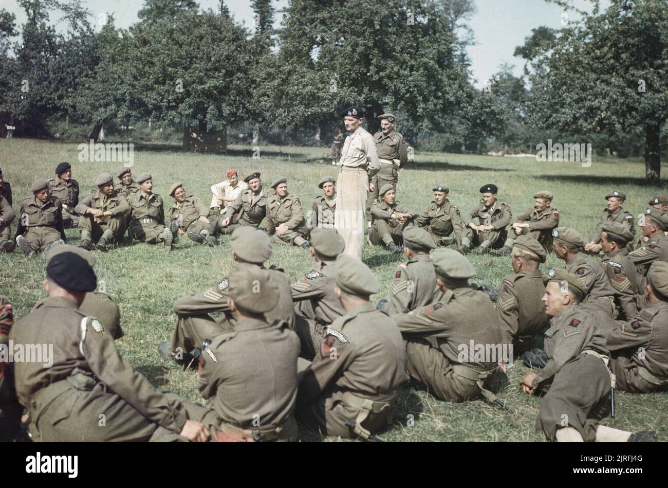 General Montgomery Decorates Men of the 50th Division in Normandy, 17 ...