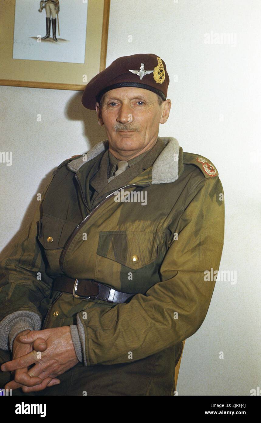 Field Marshal Sir Bernard Montgomery, 1944 Portrait of Field Marshal ...