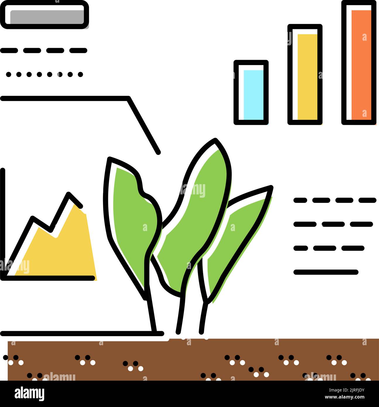 seed growing smart farm color icon vector illustration Stock Vector ...