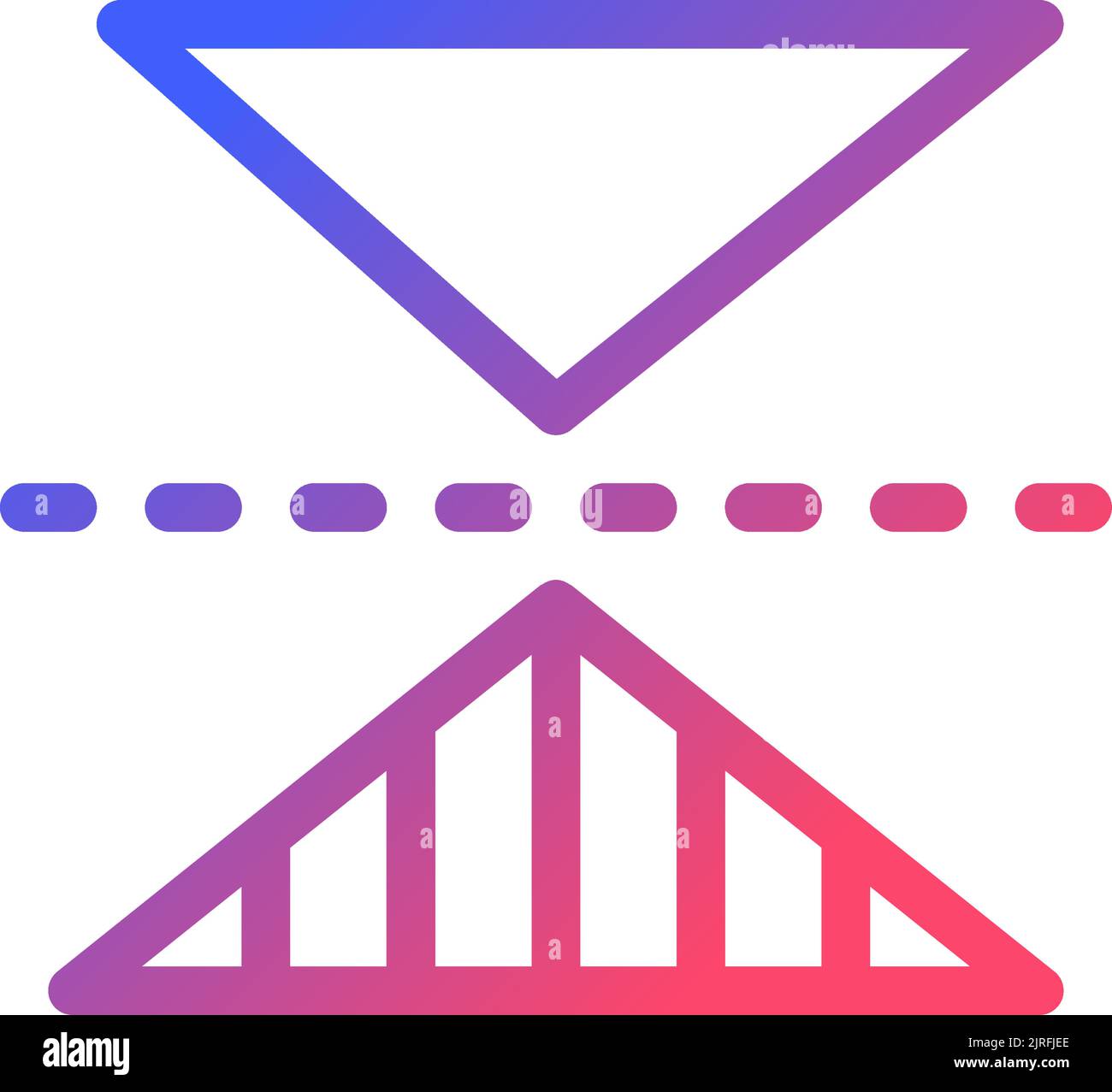 Horizontal Reflection Pixel Perfect Gradient Linear Ui Icon Stock Vector Image And Art Alamy