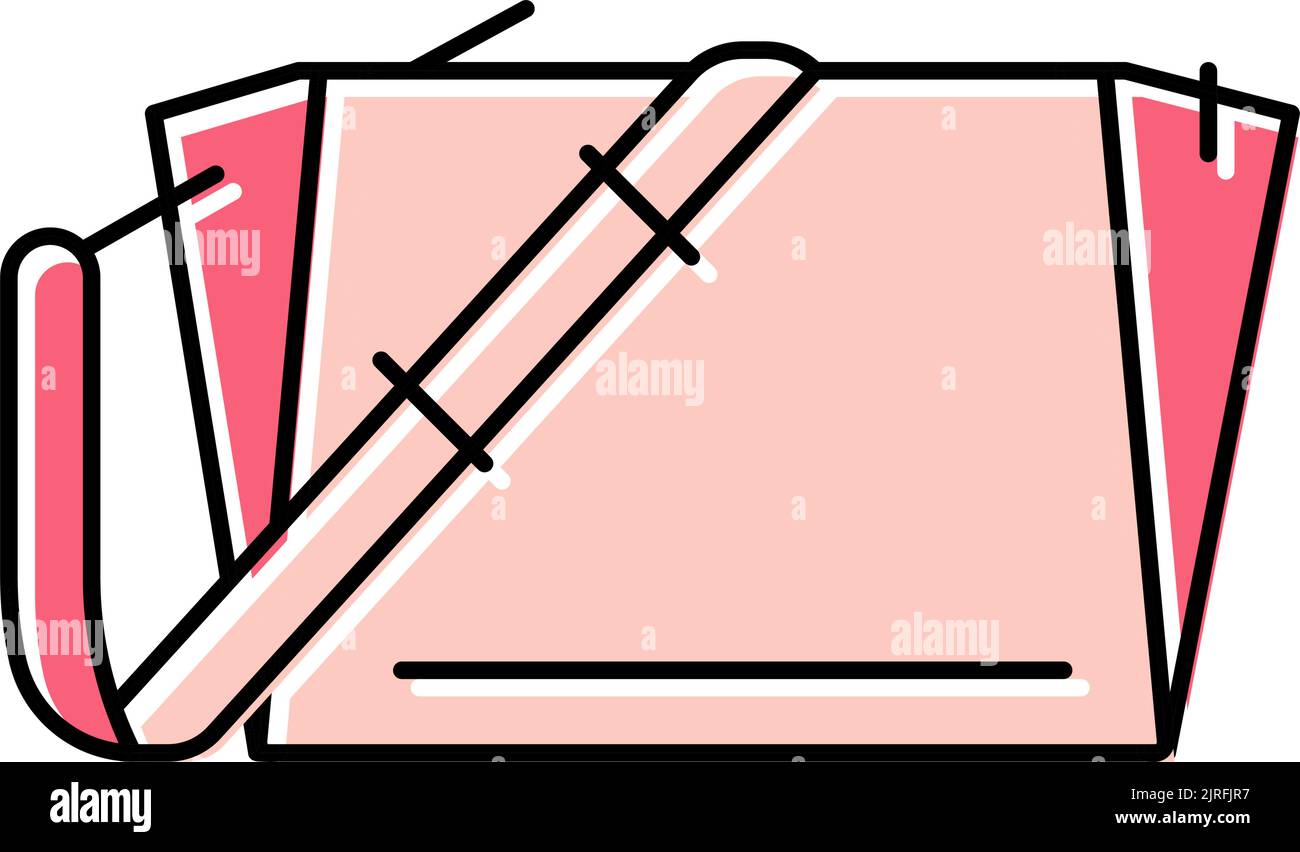 luxury bag woman color icon vector illustration Stock Vector Image ...