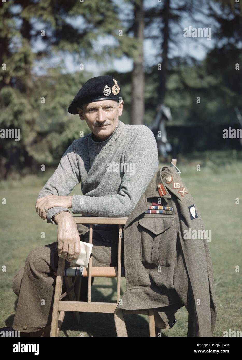 Portrait of the Eighth Army Commander, General Sir Bernard Montgomery ...