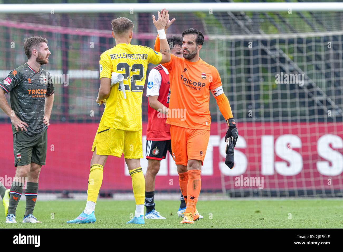 ROTTERDAM, NETHERLANDS - AUGUST 24: goalkeeper Timon Wellenreuther of Feyenoord, goalkeeper ...