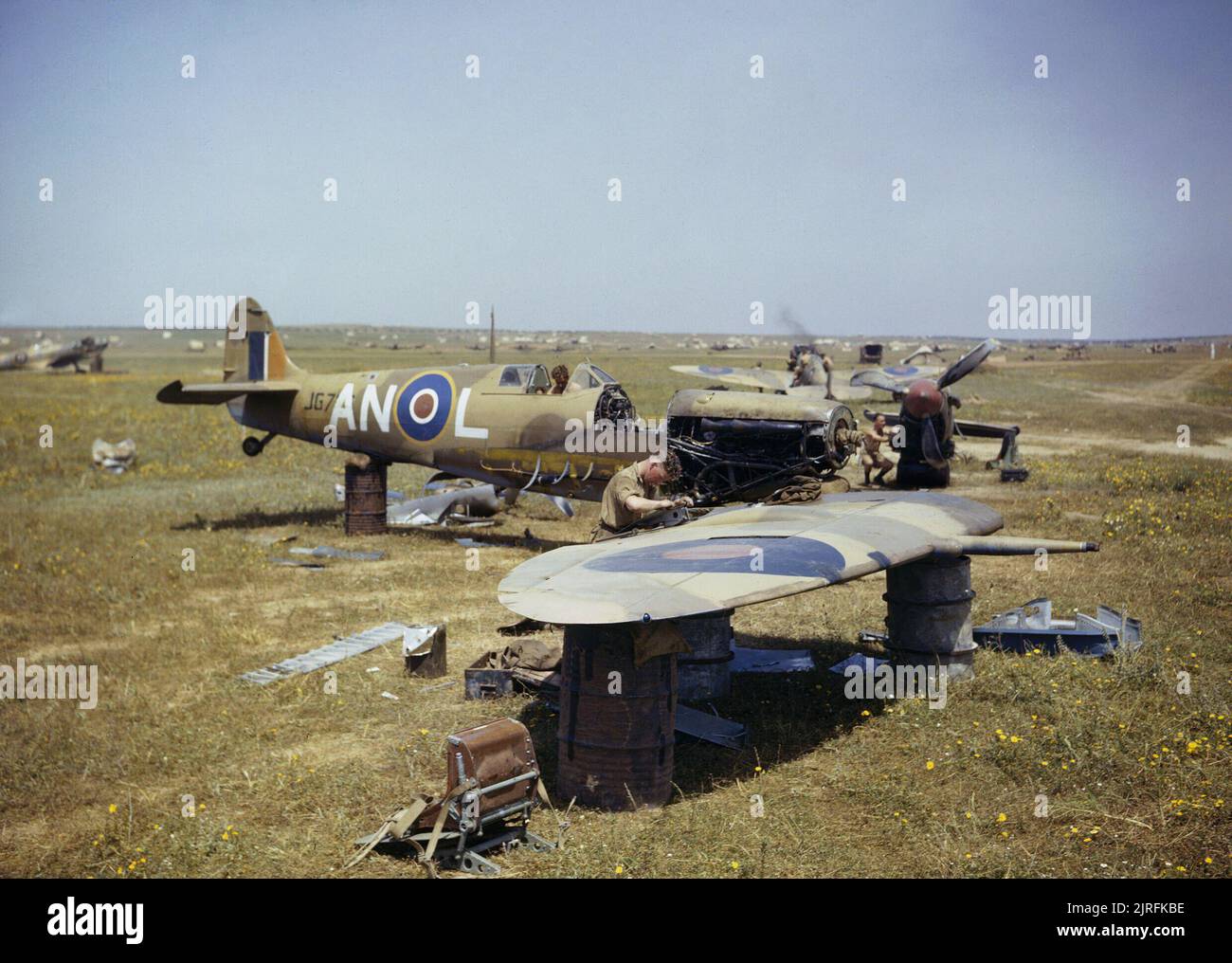 The Desert Air Force in Tunisia, Spring 1943 Supermarine Spitfire JG726 ...