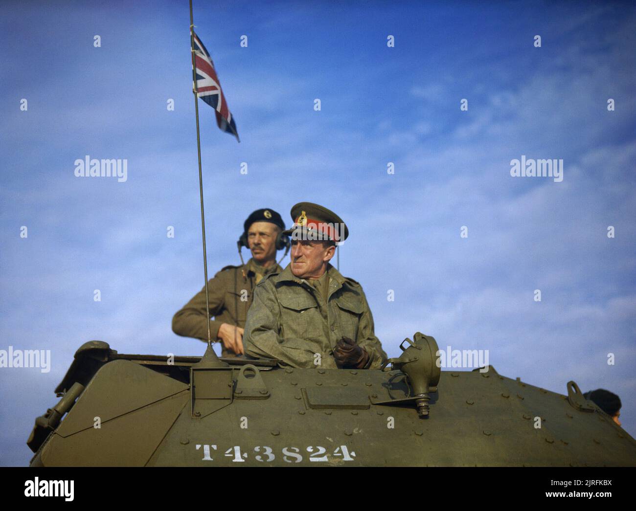 The Commander-in-Chief Home Forces, General Sir Bernard Paget, in the ...