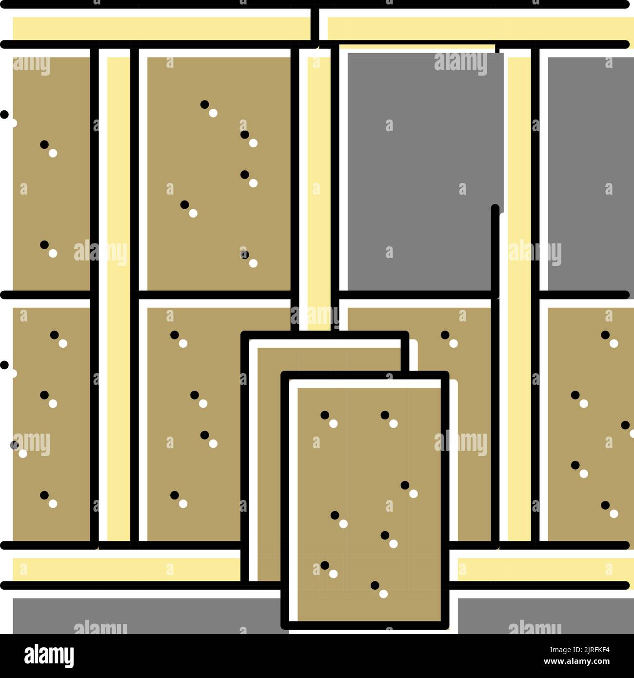 wall insulation color icon vector illustration Stock Vector Image & Art - Alamy