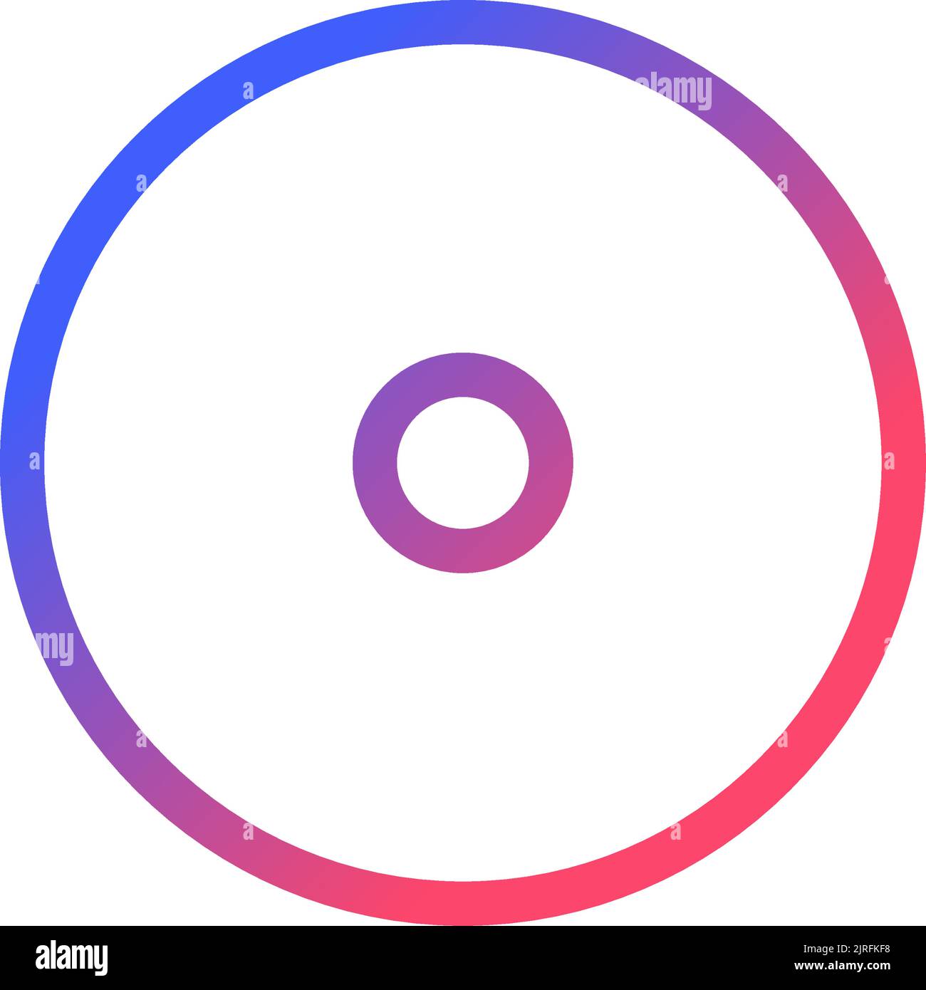 Disc Storage Pixel Perfect Gradient Linear Ui Icon Stock Vector Image