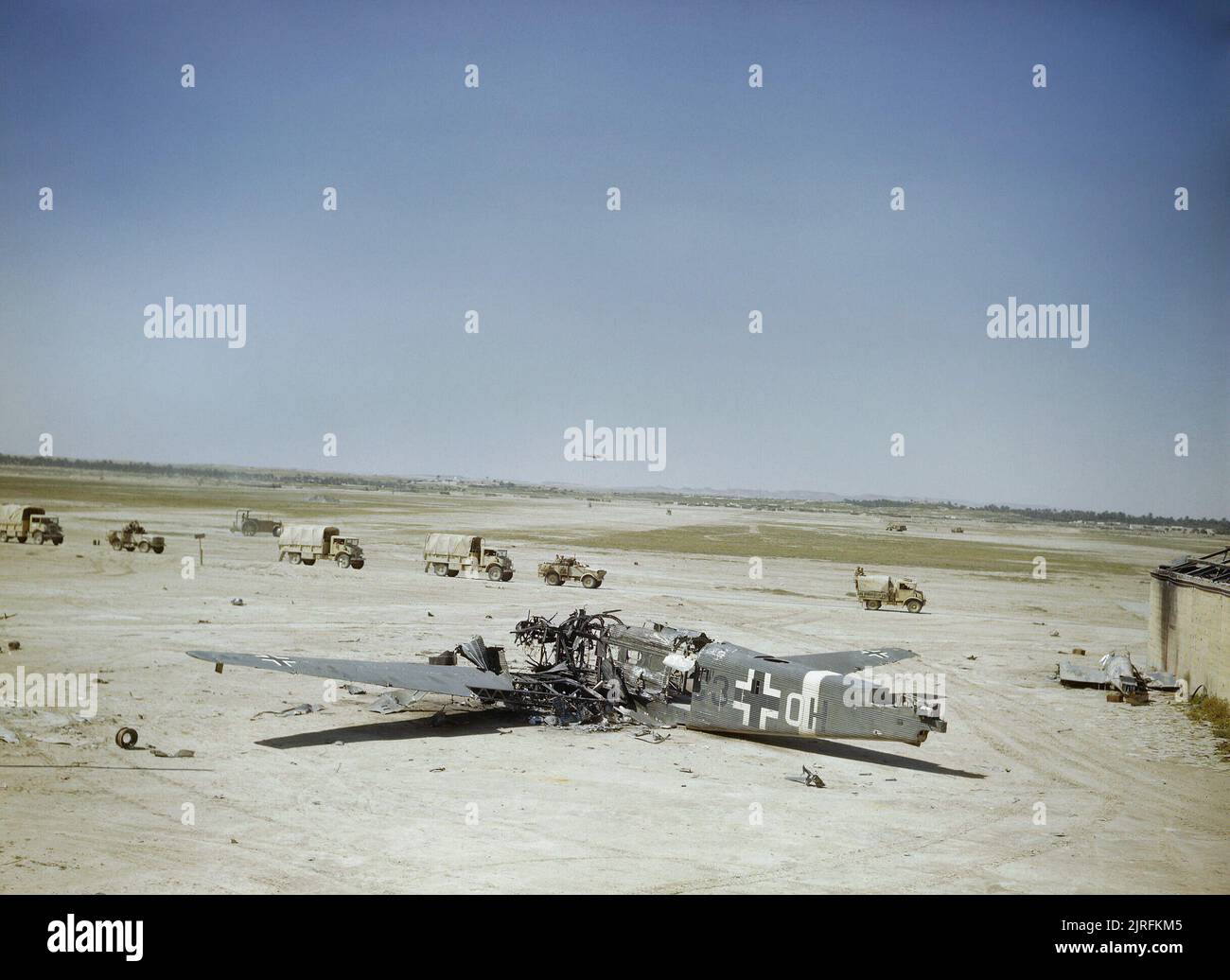 The Royal Air Force in Tunisia, March 1943 The wreckage of a German ...