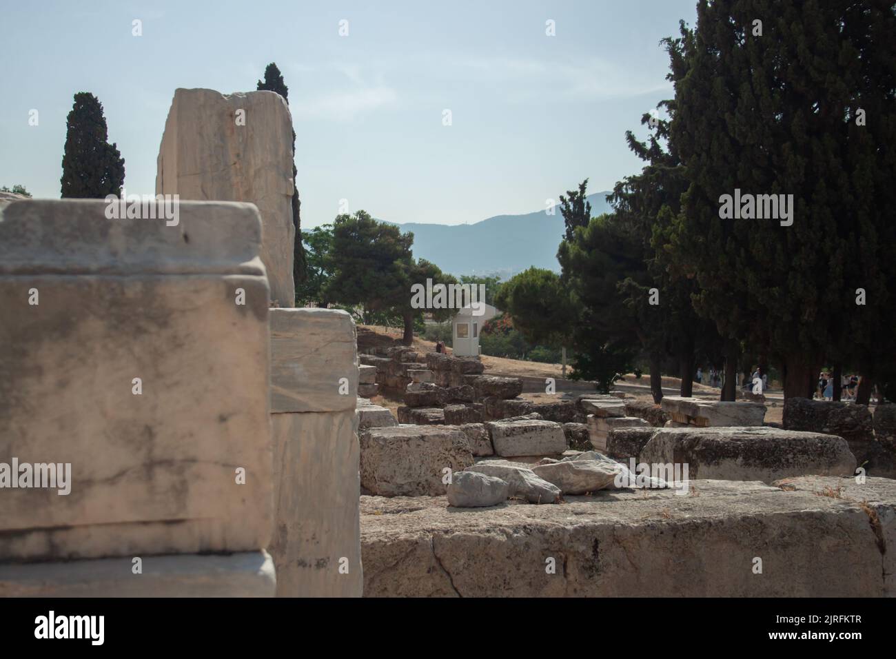 The ancient and historic stones in Acropolis Stock Photo - Alamy