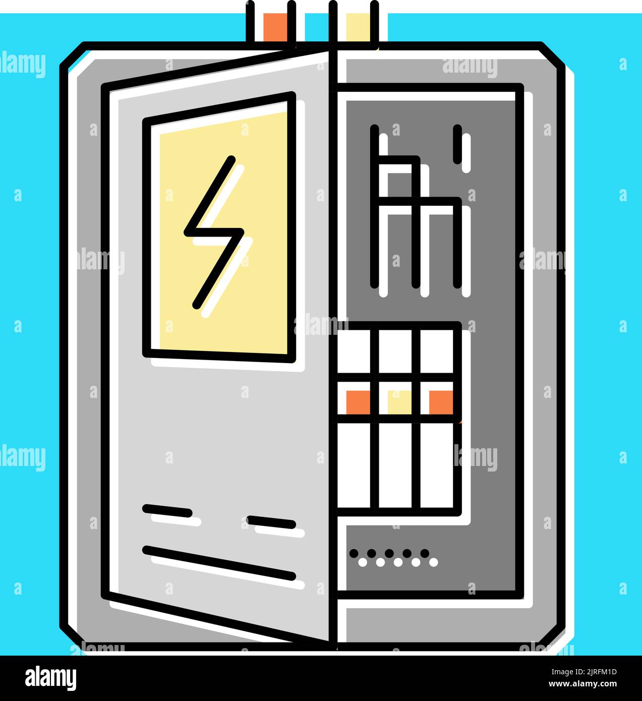 Electrical tower worker Stock Vector Images - Alamy