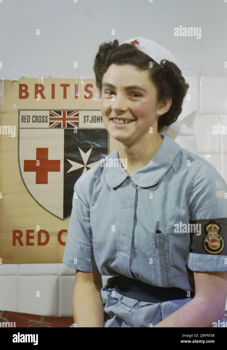 Women at War 1939-1945 Nursing: Half-length portrait of Nurse Diana ...
