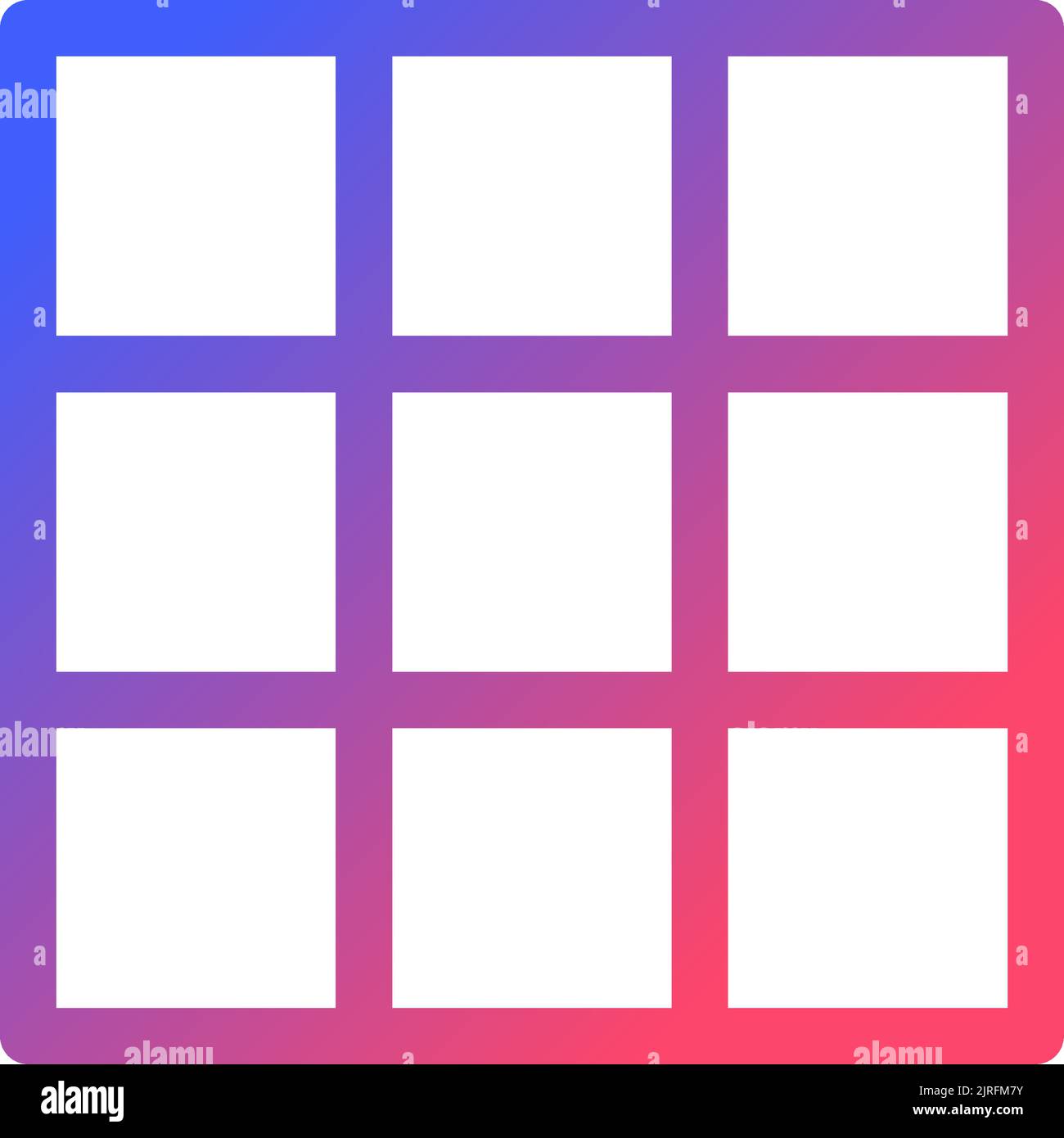 Rule of thirds grid pixel perfect gradient linear ui icon Stock Vector Image & Art - Alamy