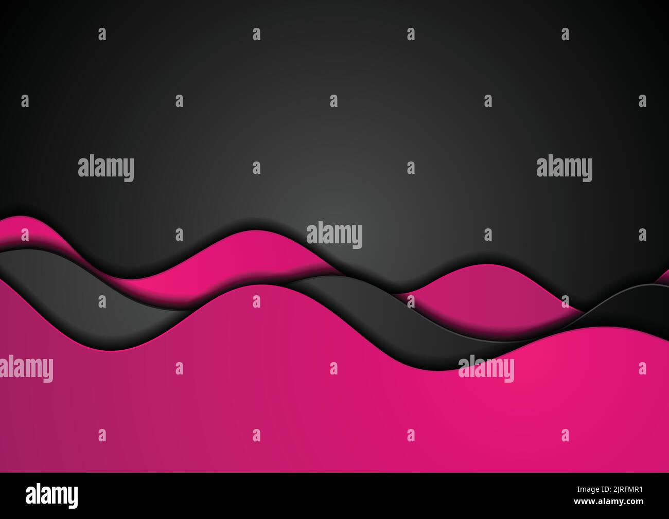 Pink and black material elegant waves abstract background. Vector ...