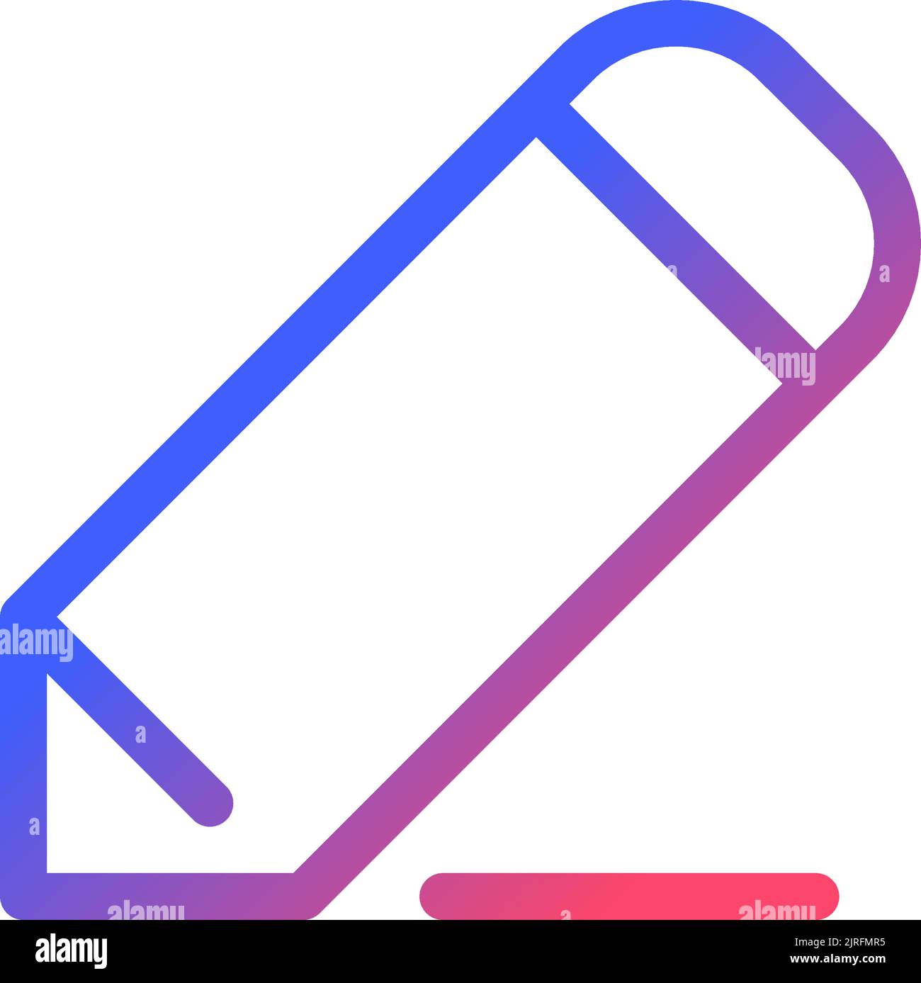 Pencil pixel perfect gradient linear ui icon Stock Vector Image & Art - Alamy