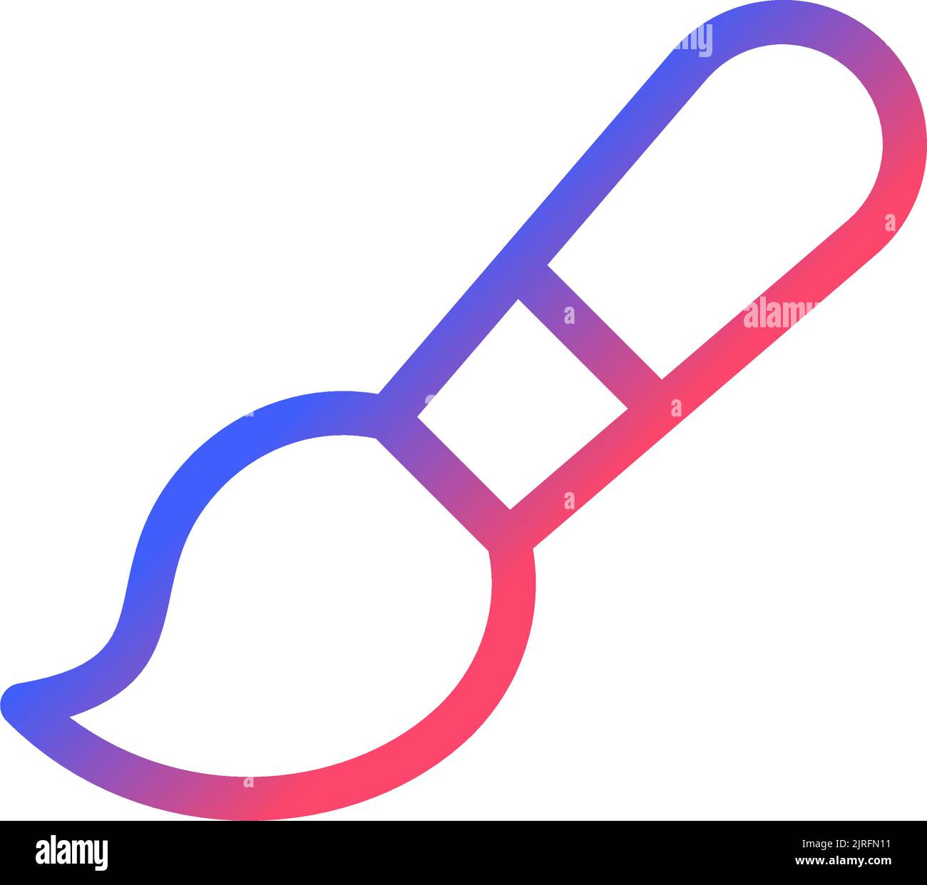 Brush pixel perfect gradient linear ui icon Stock Vector Image & Art - Alamy