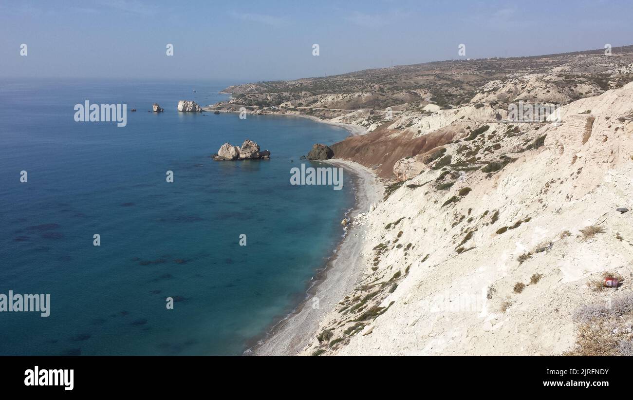 Turquoise beach at The Turkish Republic of Northern Cyprus (TRNC ...