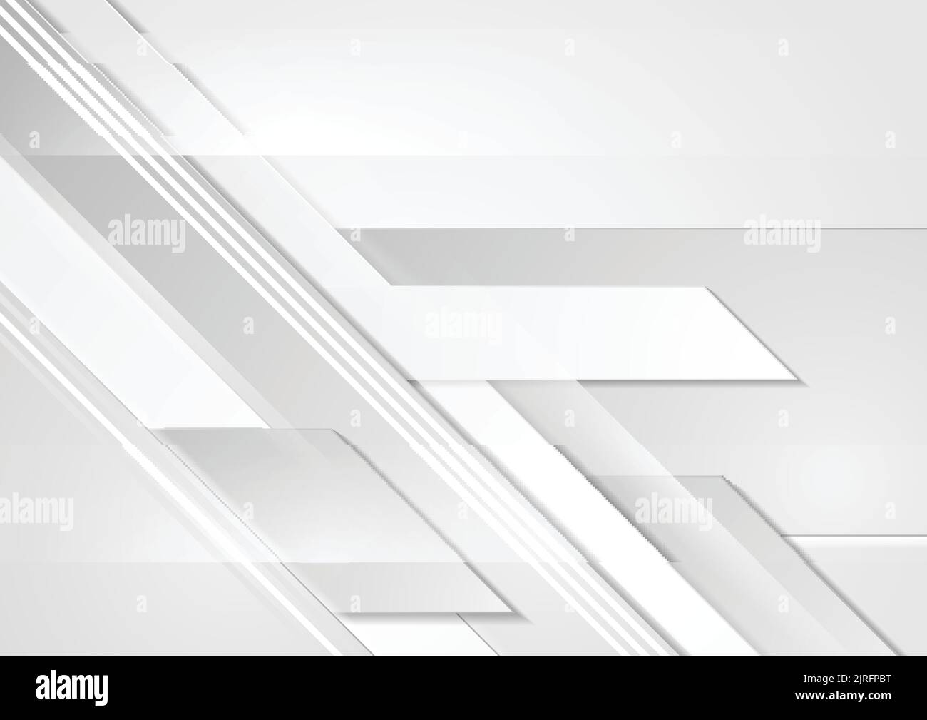 Grey white tech geometric corporate abstract background. Vector design ...