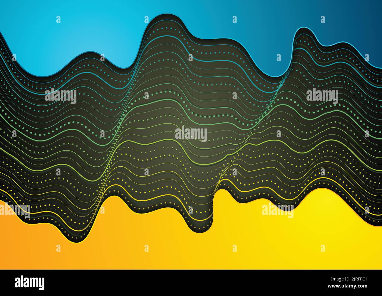 Abstract tech concept futuristic corporate background with curved ...