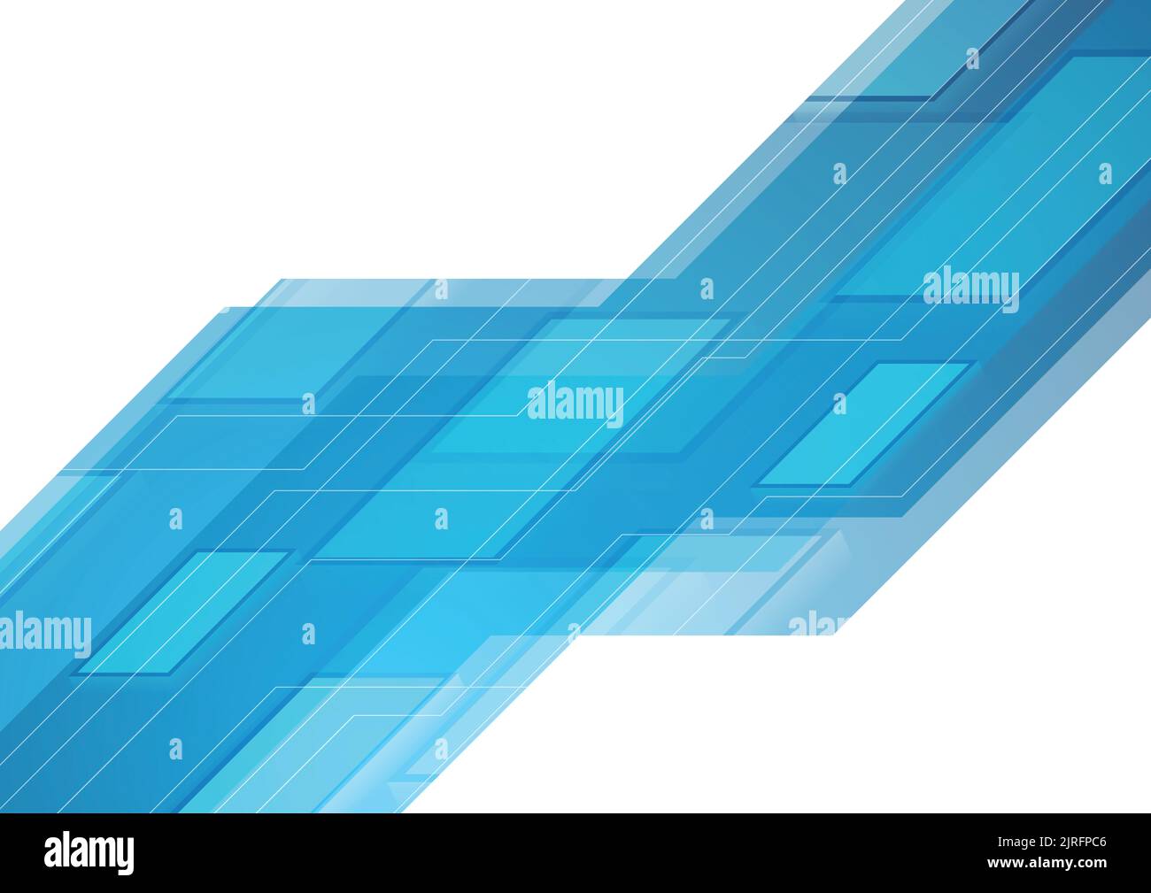 Abstract blue hi-tech minimal geometric background. Vector design Stock ...