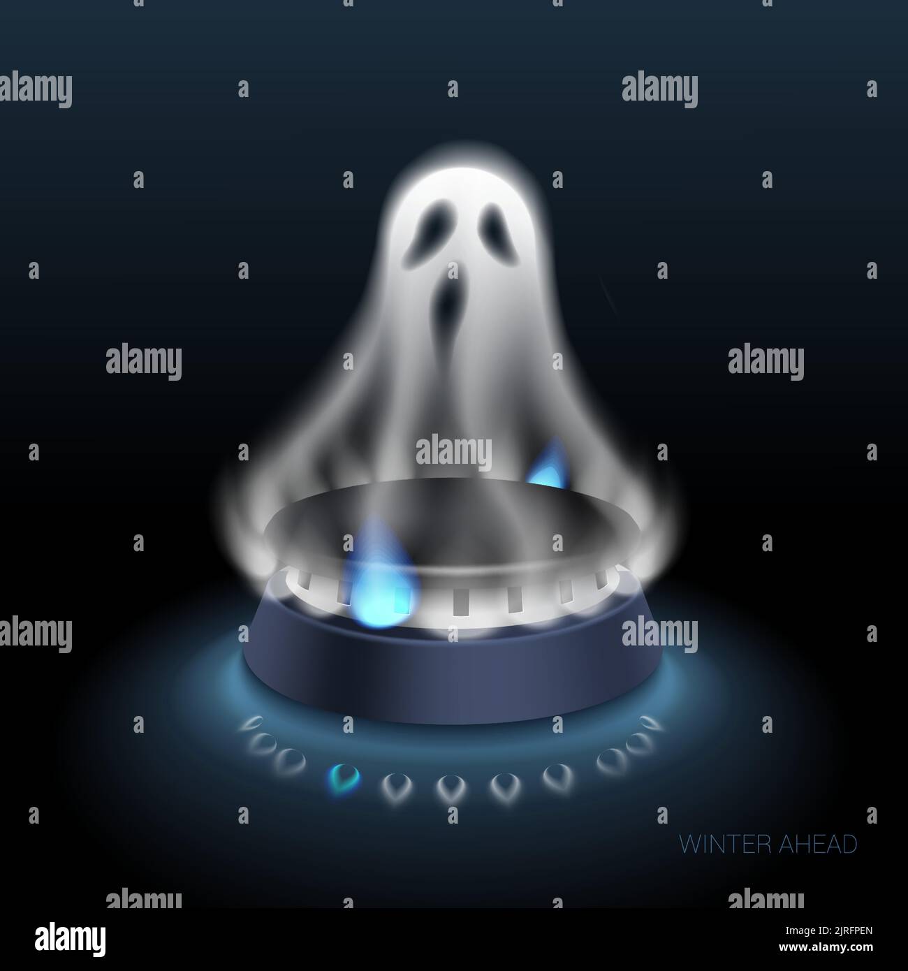 Ghost gas embargo symbol vector realistic eps10 Stock Vector Image ...